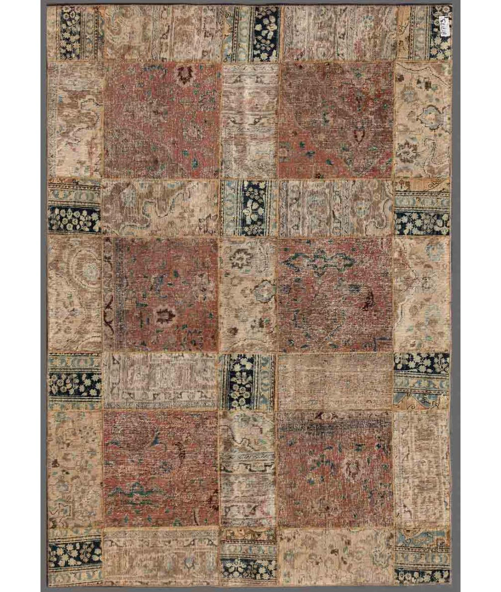 Hand Knotted Mosaic Patchwork Wool Rug - 7'0'' x 10'0'' – Asiatics USA