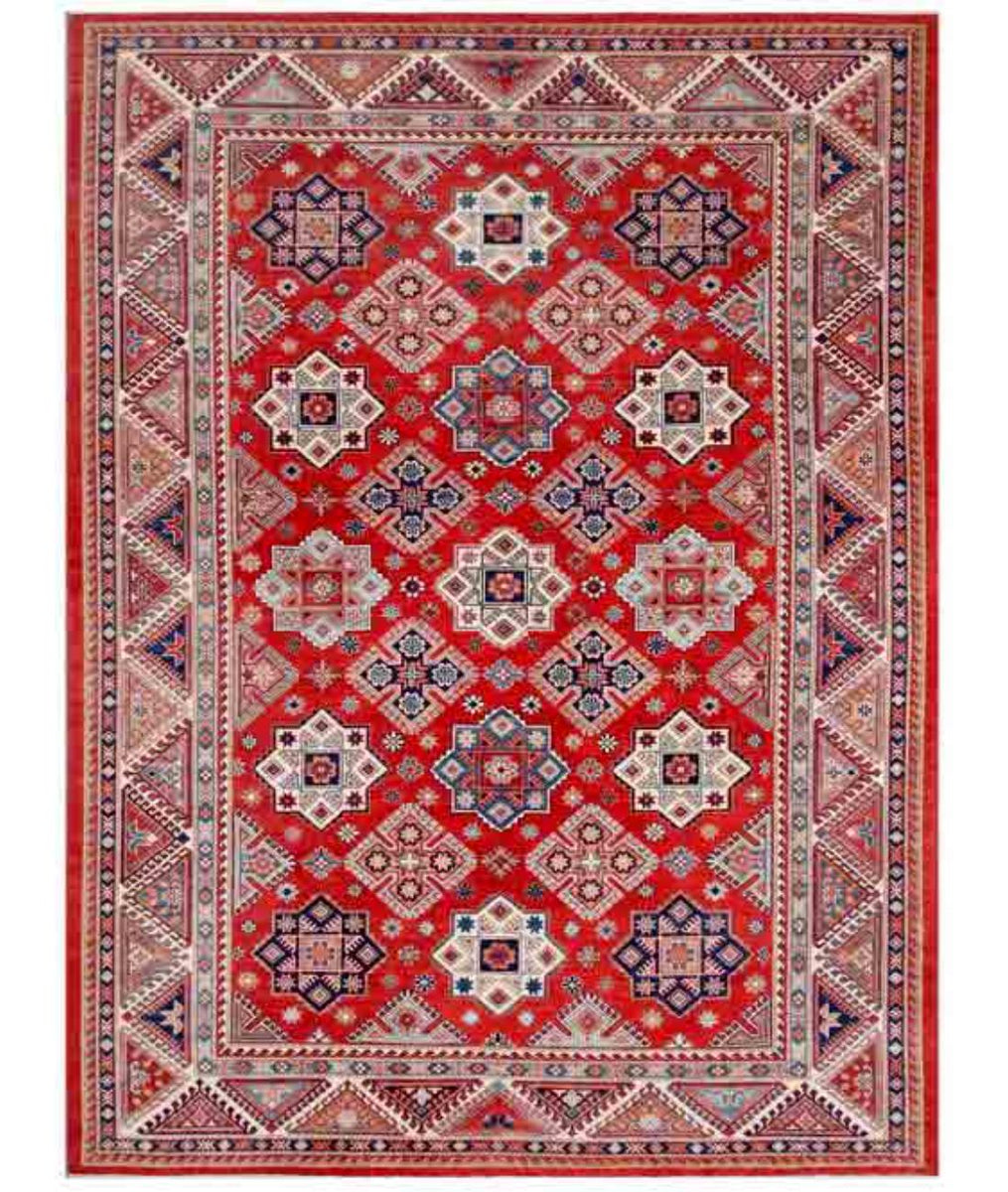Hand Knotted Tribal Kazak Wool Rug - 10'5'' x 14'2'' – Asiatics USA